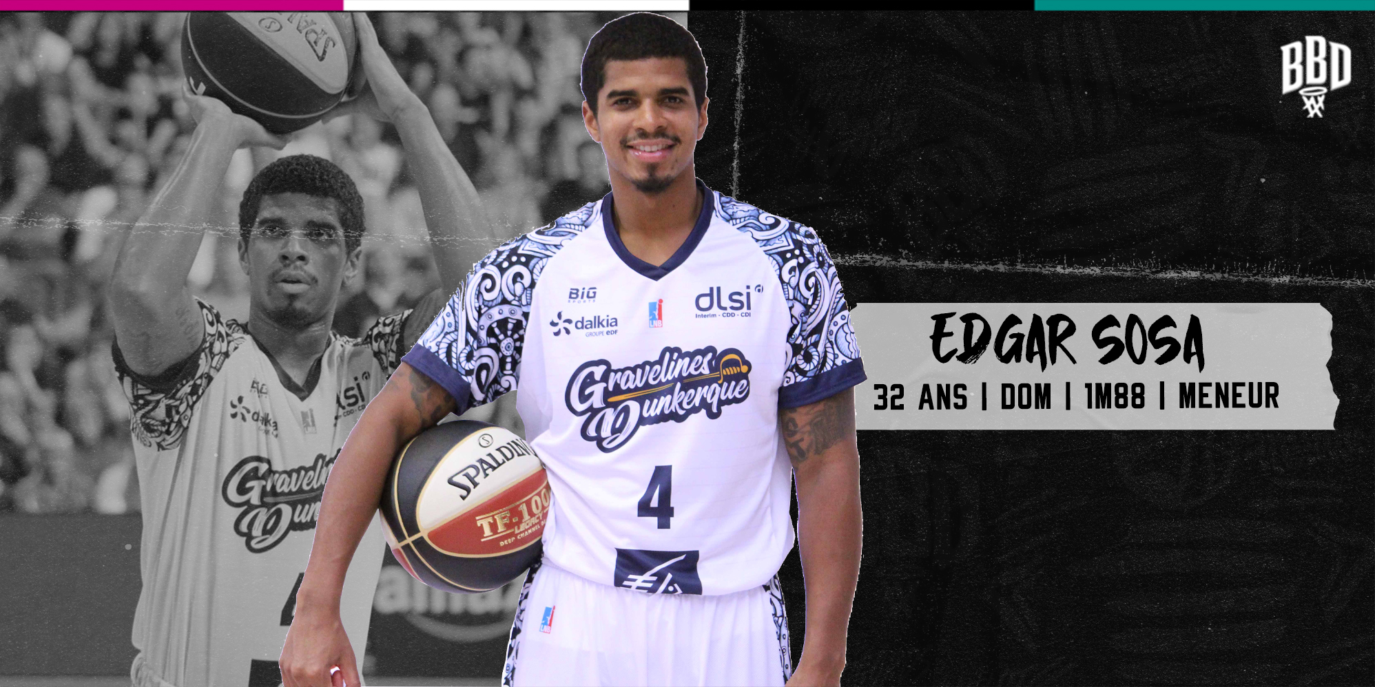Edgar SOSA, nouveau meneur du BBD ! - Boulazac Basketball