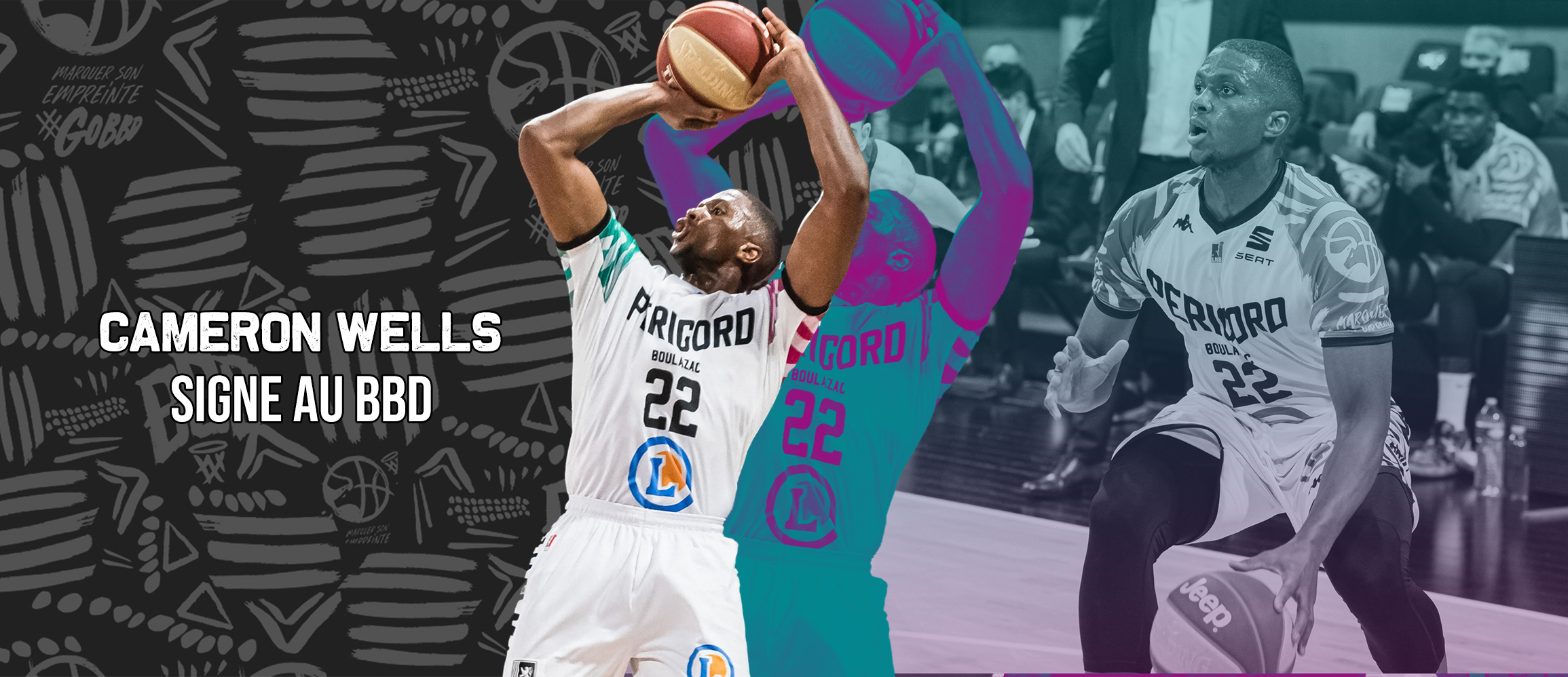 Cameron Wells signe au BBD - Boulazac Basketball